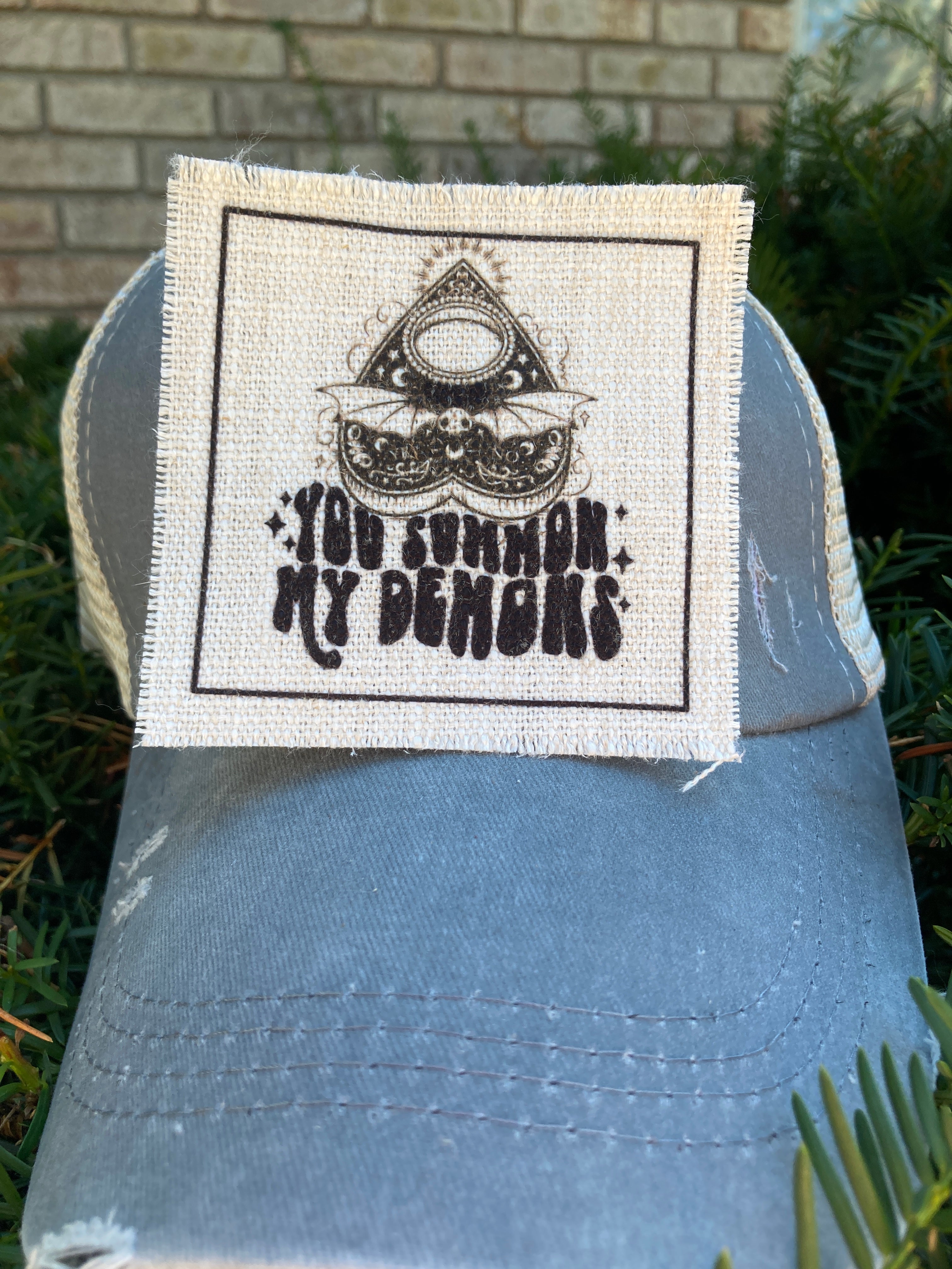 You Summon My Demons Hat Patch – E&Q Designs and Wholesale