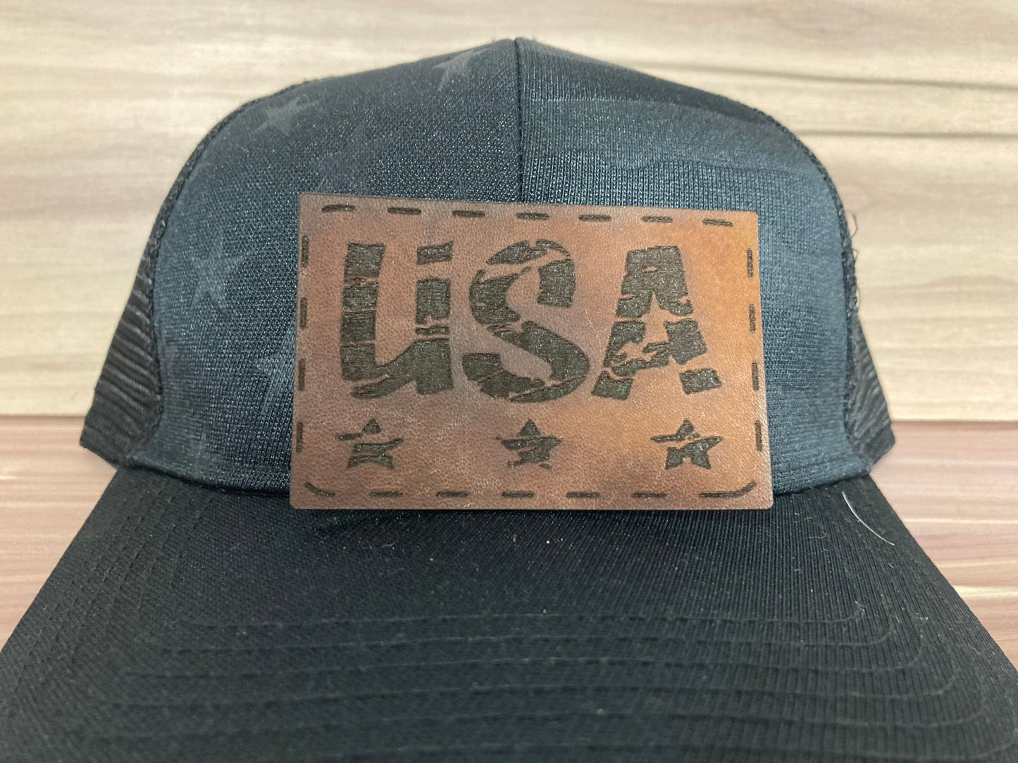 Usa Leatherette Hat Patch Eandq Designs And Wholesale